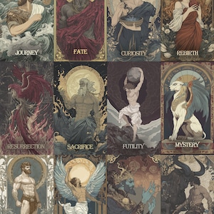 Mythical Oracle Deck | Digital Deck | 22 Cards in Pdf | Oracle Deck - Etsy