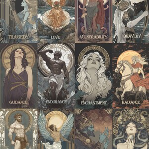 Mythical Oracle Deck | Digital Deck | 22 Cards in Pdf | Oracle Deck - Etsy