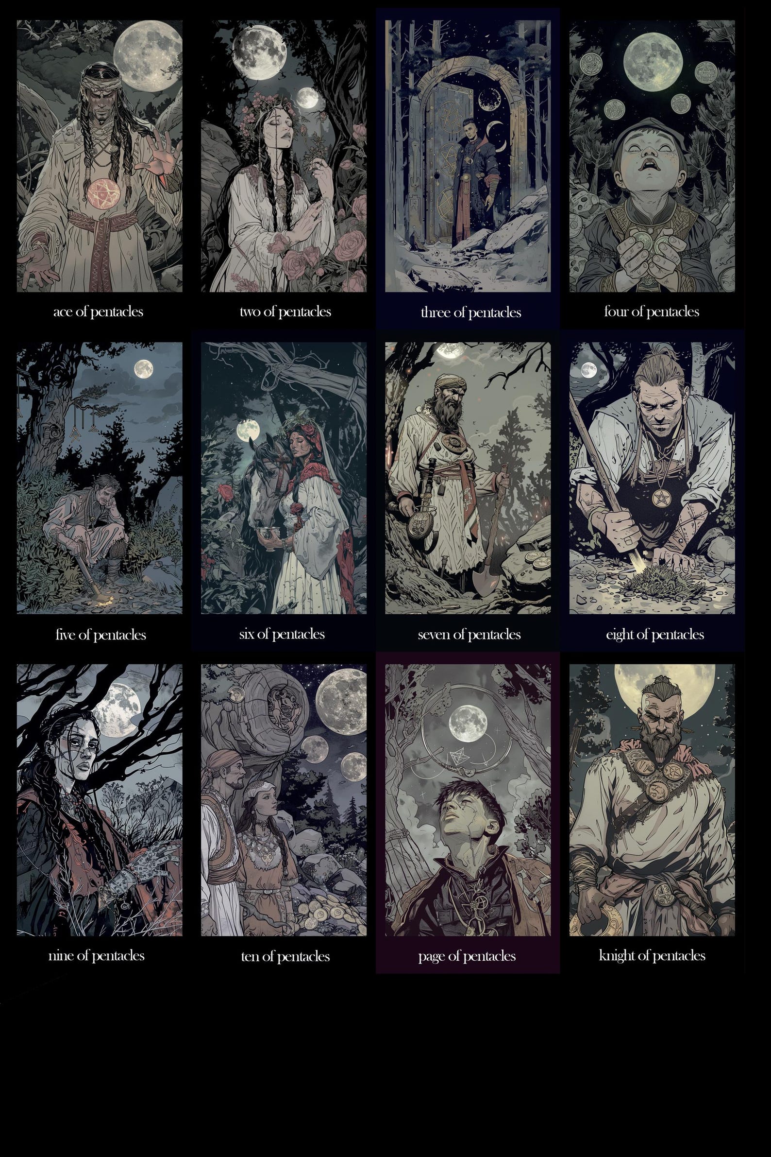 Printable Tarot Deck | Tarot for Print | 78 Cards | Tarot Pdf | 300dpi ...