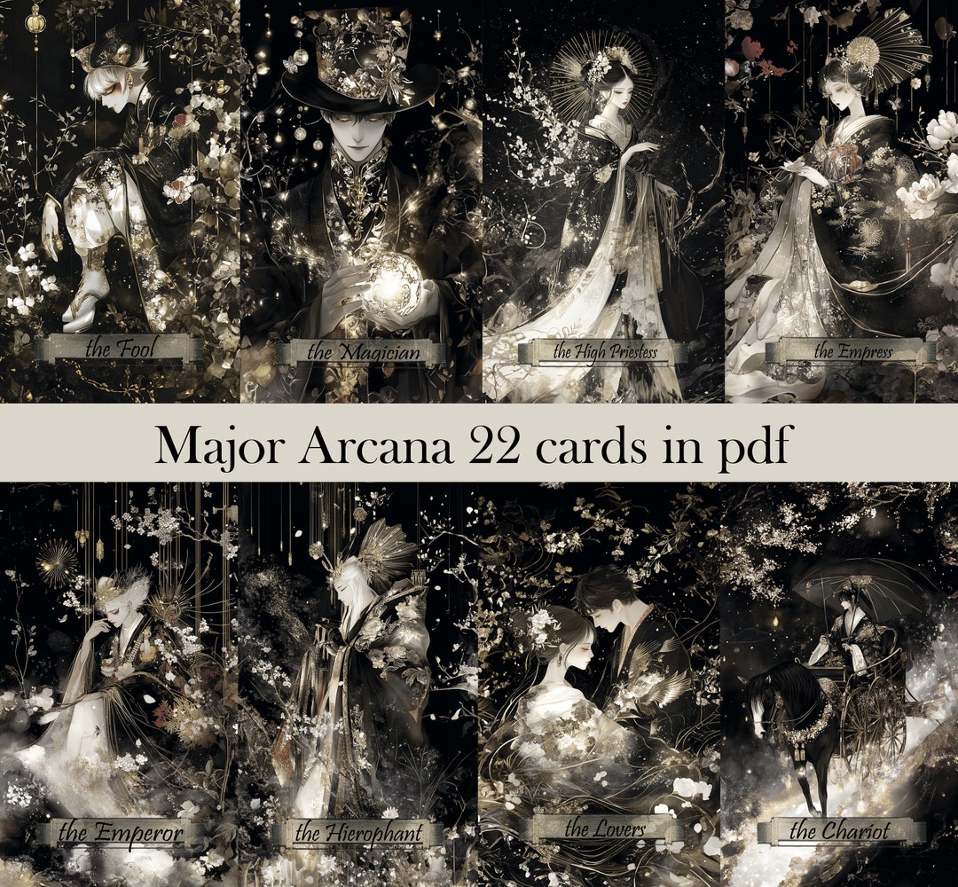 Major Arcana Cards | Tarot 22 Cards | Printable Cards | 22 Tarot Cards ...