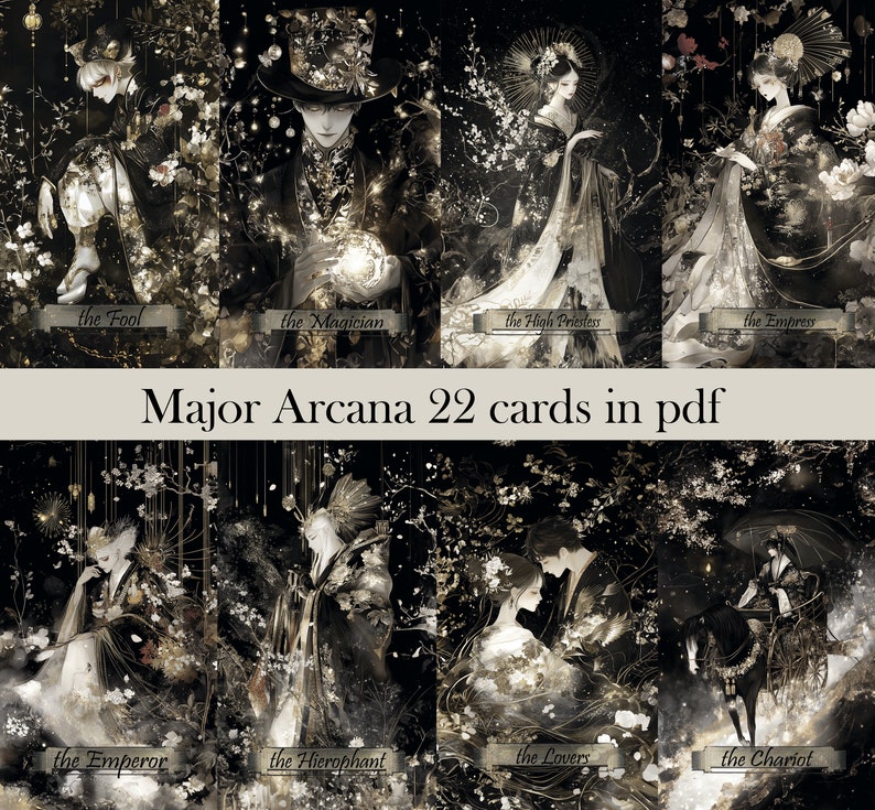 Major Arcana Cards | Tarot 22 Cards | Printable Cards | 22 Tarot Cards ...