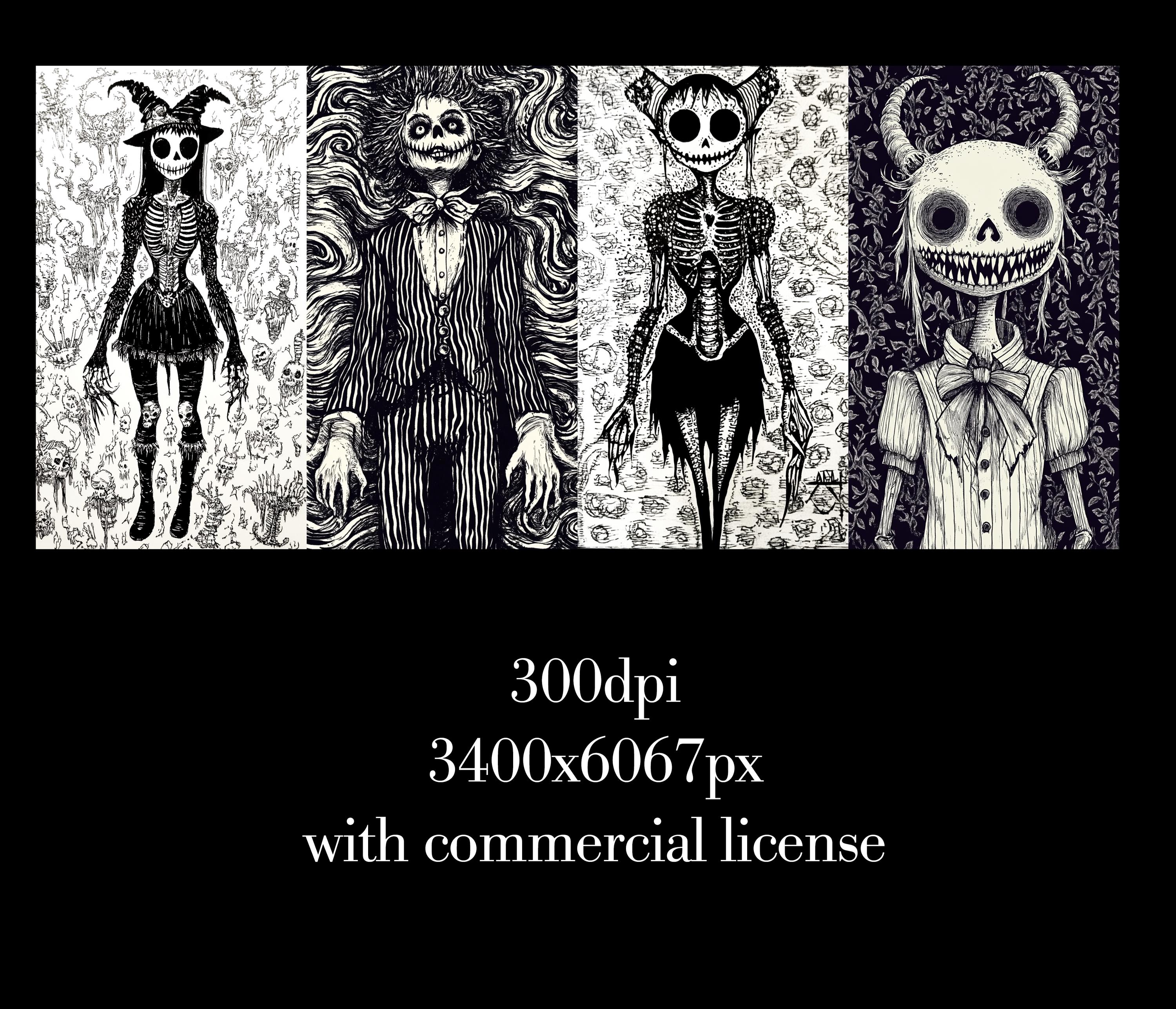 Gothic Nightmares Creepy Art Set - 46 Png Images – Dark Fantasy ...