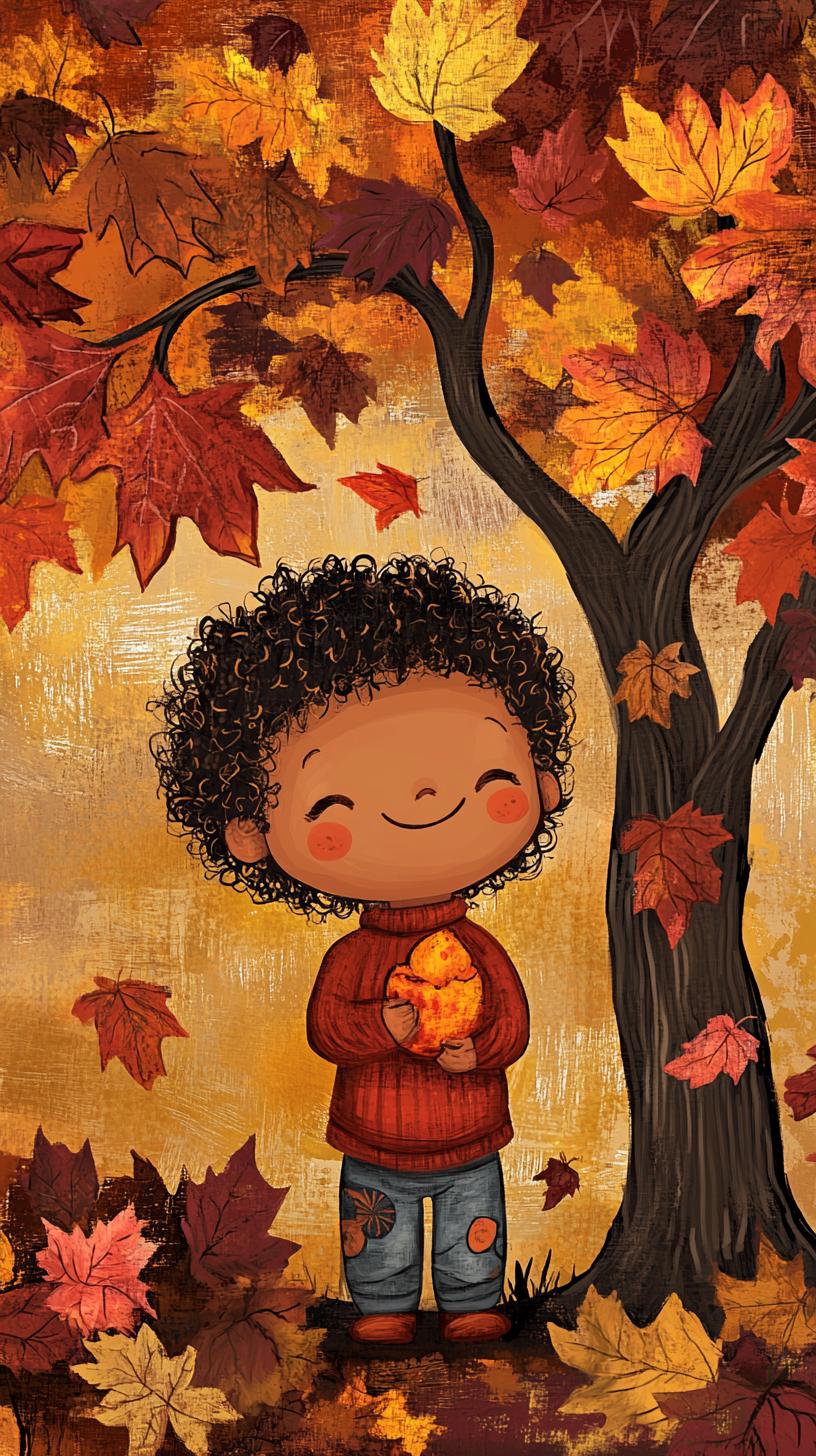 Magical Autumn: Set of 30 Kids' PNG Illustrations With Commercial ...