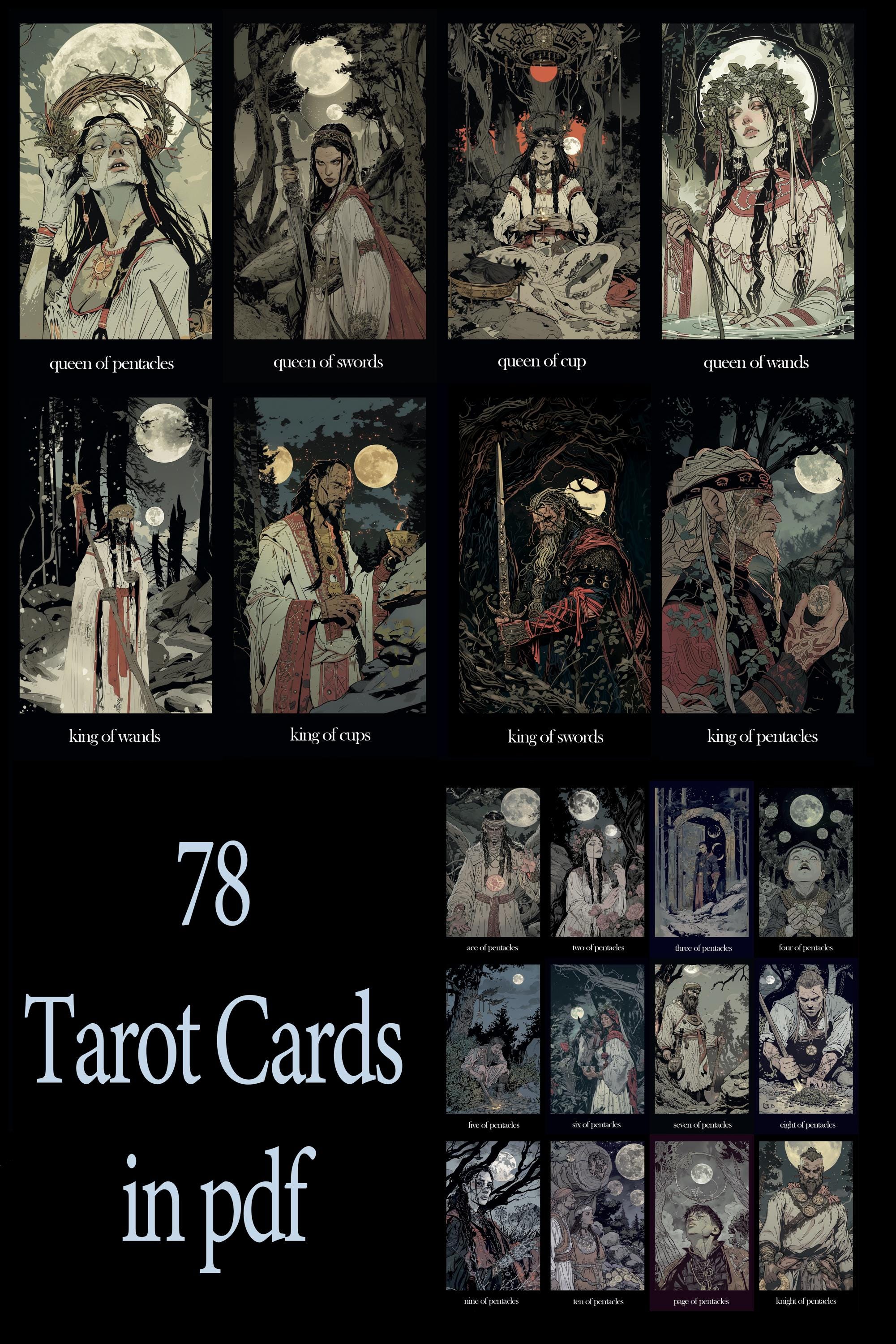 Printable Tarot Deck | Tarot for Print | 78 Cards | Tarot Pdf | 300dpi ...