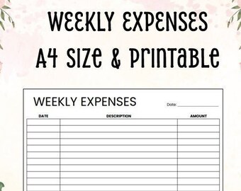 Weekly Schedule Layout, Instant Download, A4 Size, Landscape Printable ...