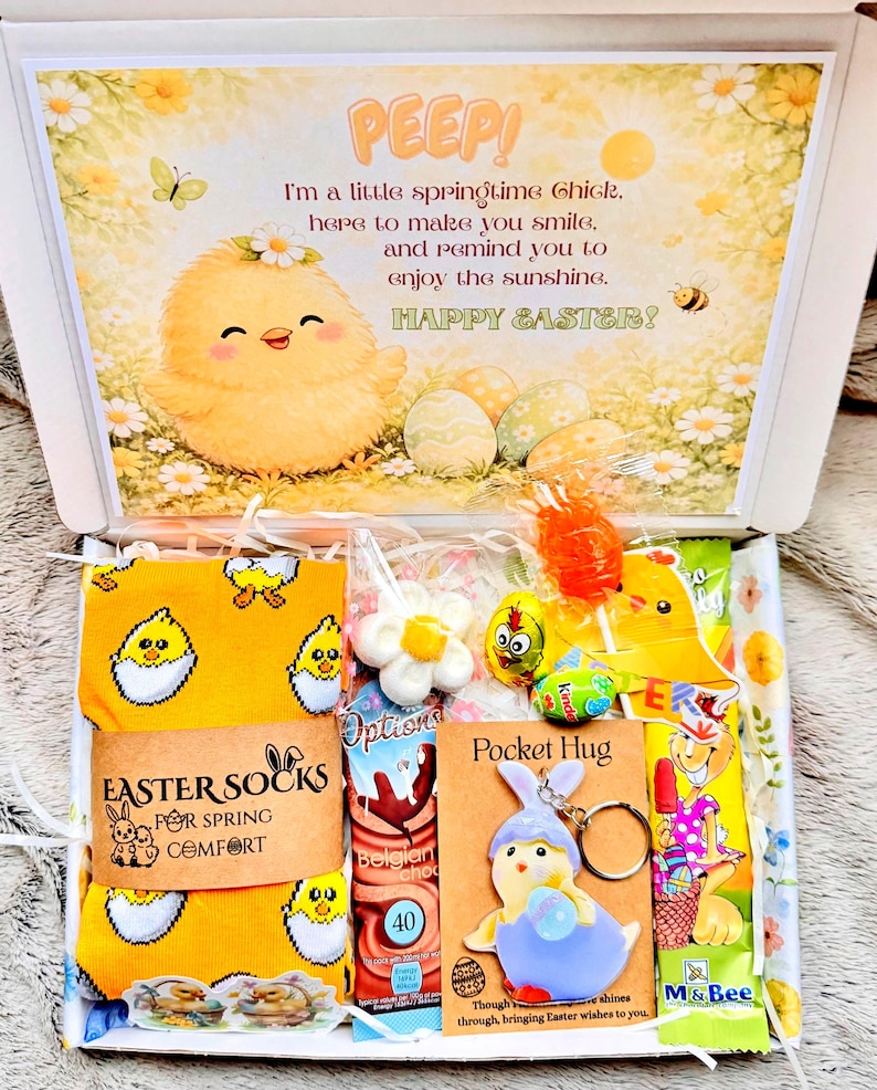 Easter Hamper - Spring Chick, Easter Bunny, Cute Spring Pamper Hamper ...
