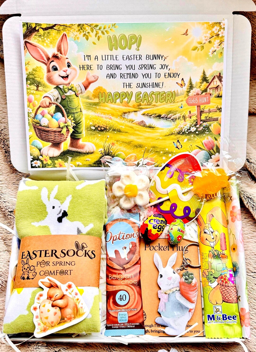 Easter Hamper - Spring Chick, Easter Bunny, Cute Spring Pamper Hamper ...