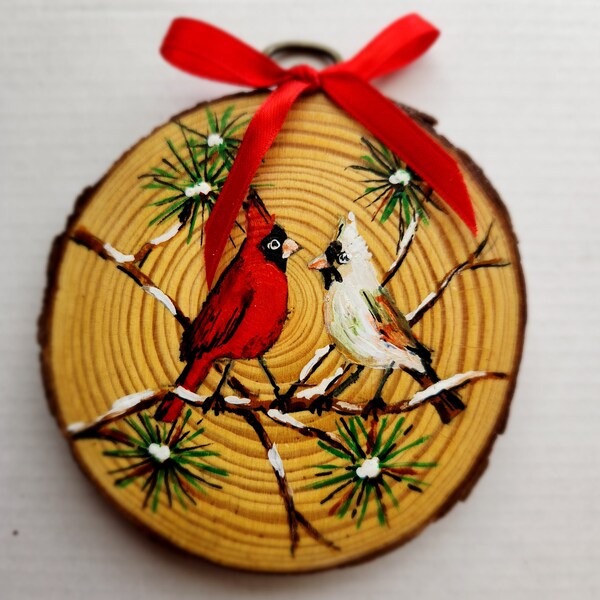 Hand Painted Cardinal - Etsy