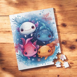 Axolotl Birthday Gift, Axolotl Kids Puzzle, Axolotl Game, Axolotl ...