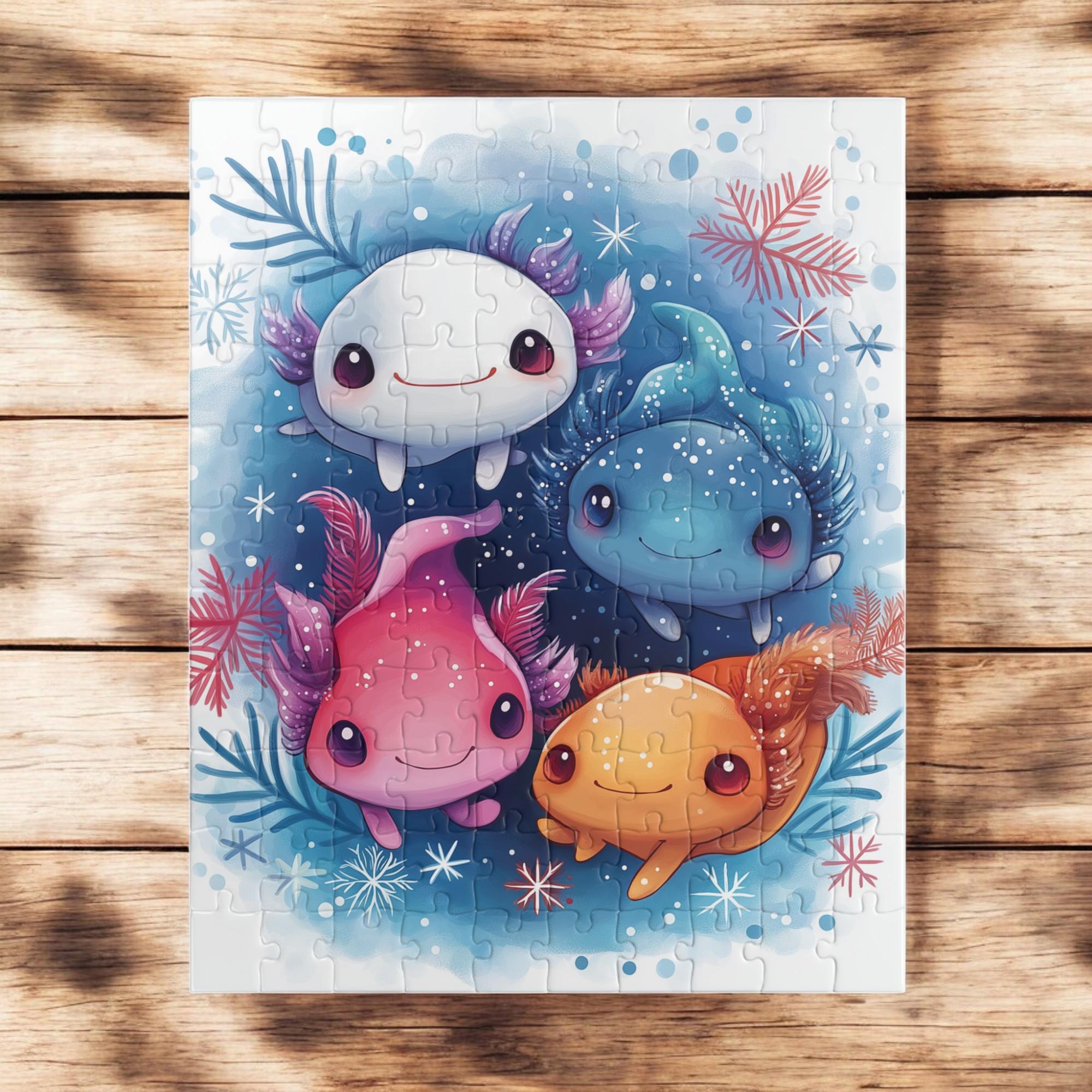 Axolotl Birthday Gift, Axolotl Kids Puzzle, Axolotl Game, Axolotl ...