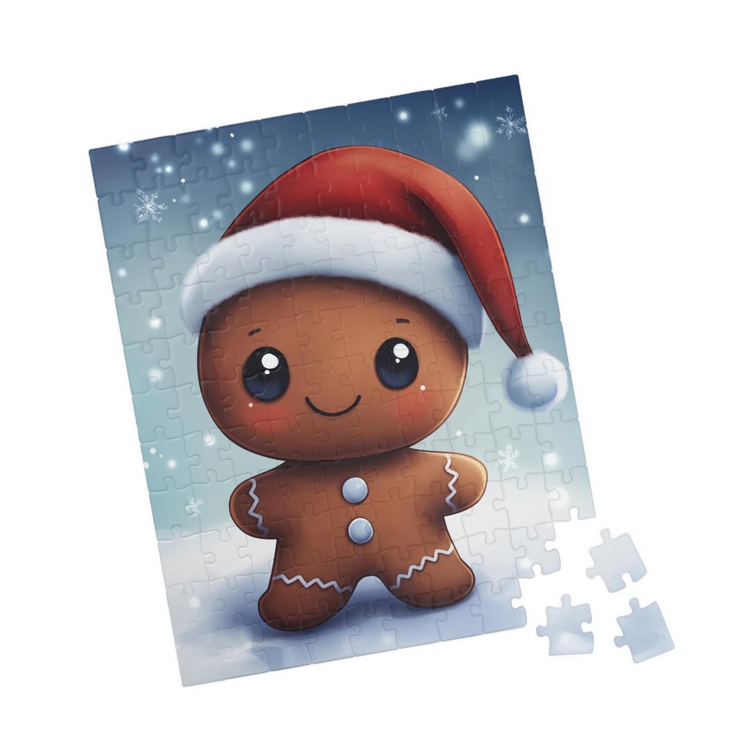 Kids Gingerbread Man Puzzle, Christmas Kids Puzzle, Kids Christmas ...