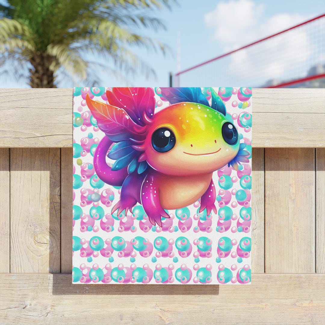 Axolotl Kids Beach Towels, Axolotl Beach Towels, Axolotl Kids Towels ...