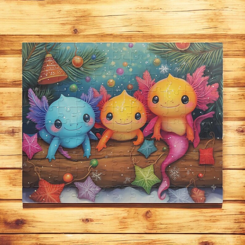 Axolotl Party Favor, Axolotl Birthday Gift, Axolotl Kids Puzzle ...
