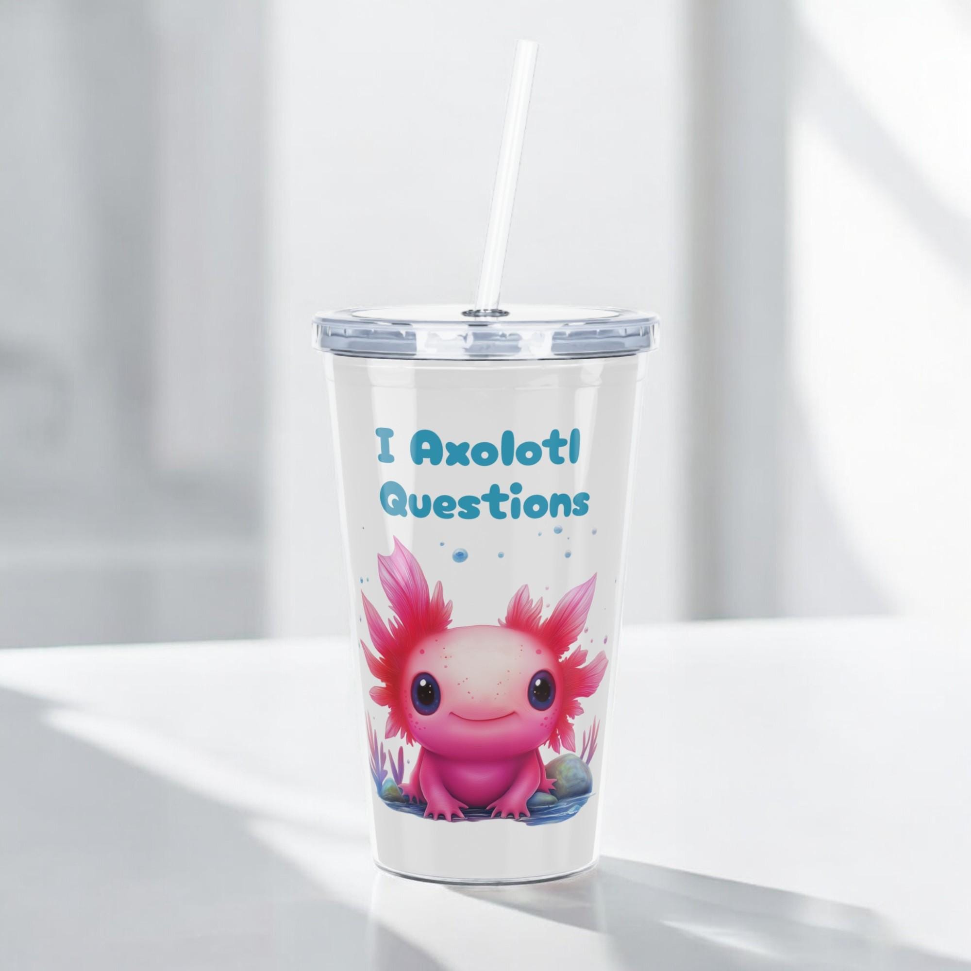 Axolotl Kids Cups, Plastic Kids Cups, Axolotl Glasses, Axolotl Kids ...