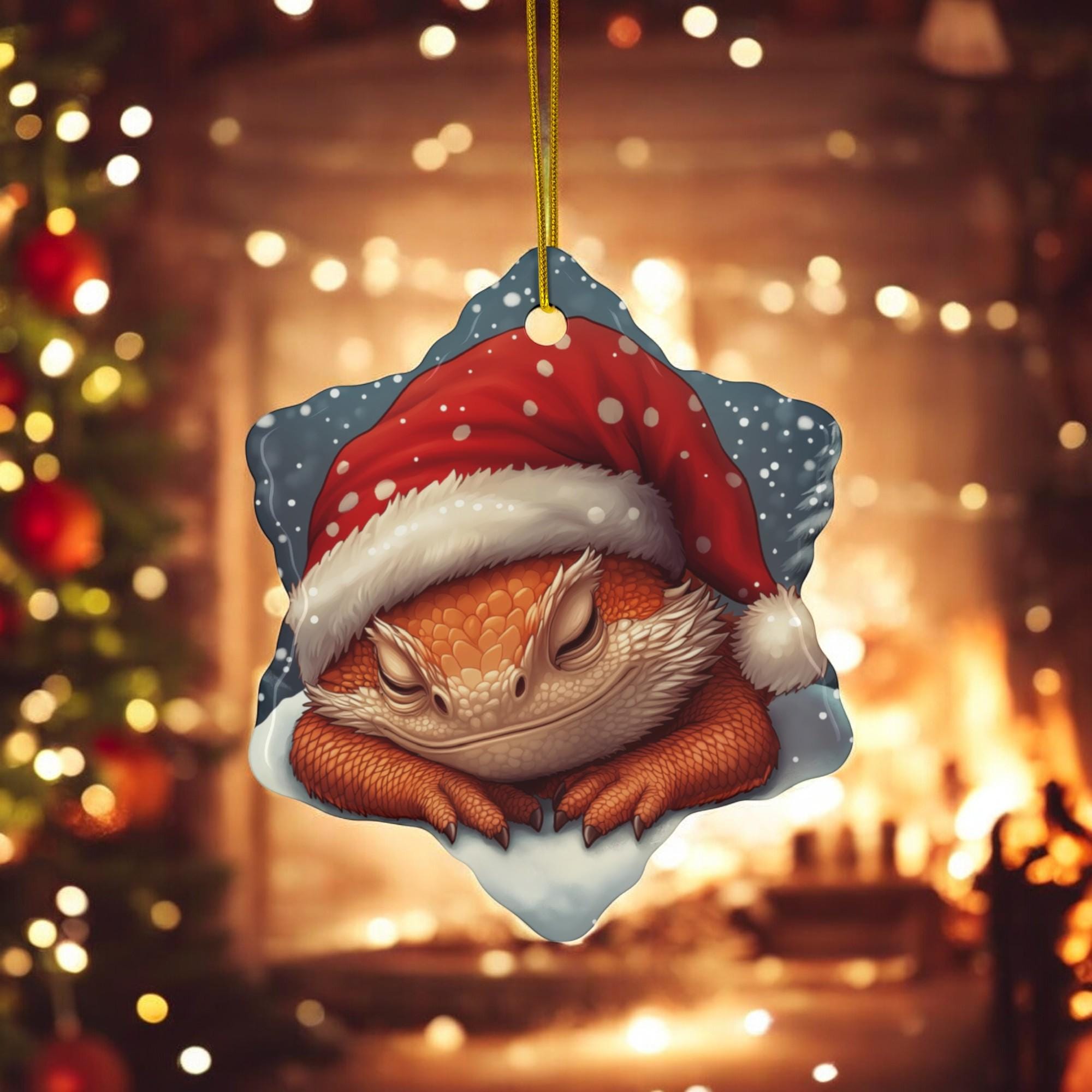 Bearded Dragon Ornament, Bearded Dragon Christmas Decorations, Bearded ...