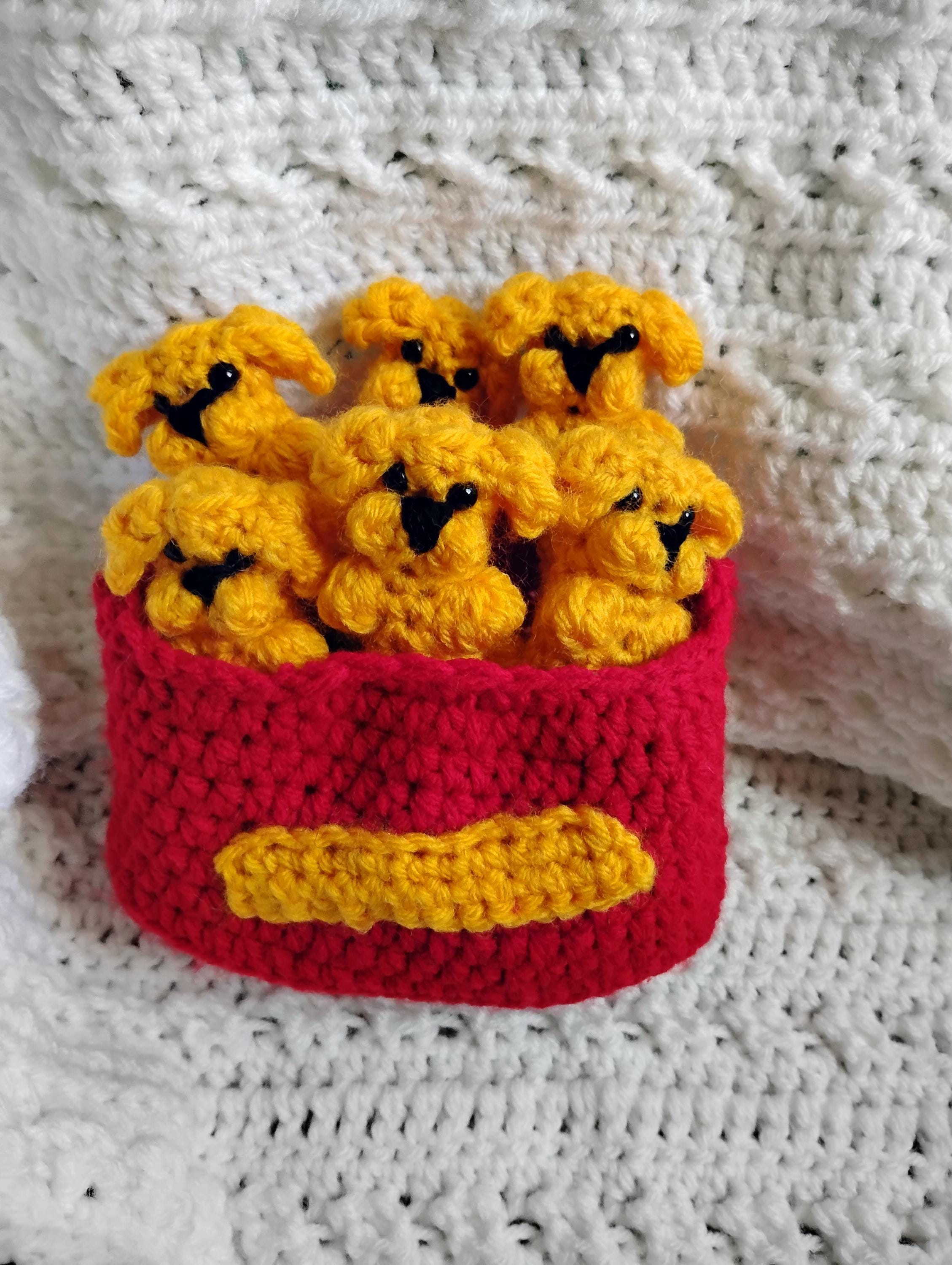Crochet French Fry Dogs Amigurumi | Custom Colors Plushie - Etsy