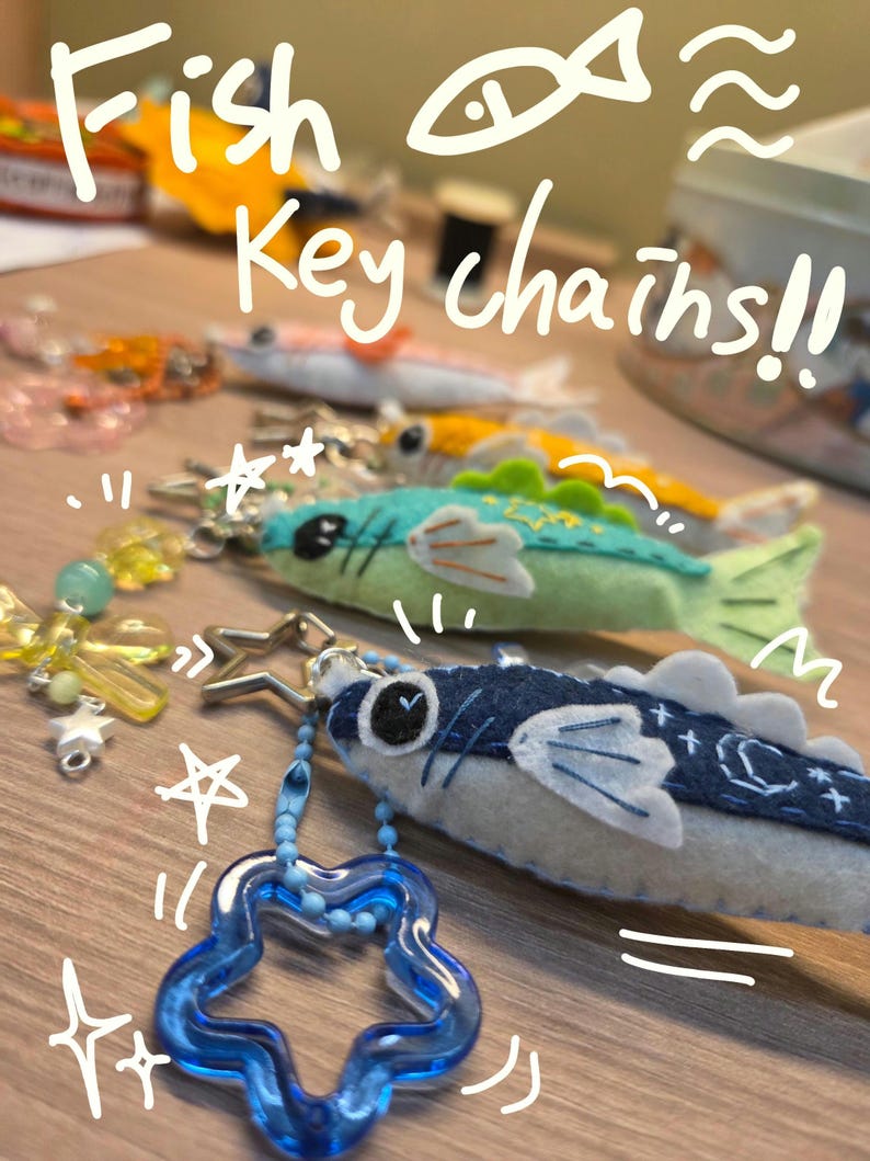 Fish Key Chains!! - Etsy