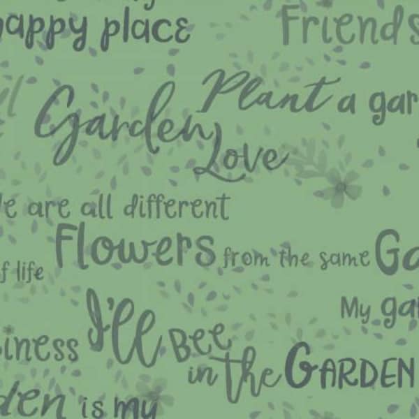 Garden Notes Fabric - Etsy