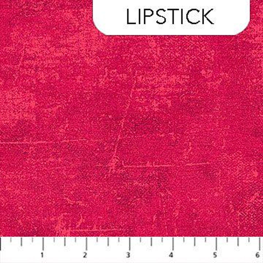 Northcott Lipstick Red Cotton Fabric, Canvas Texture, Tonal Blender by ...