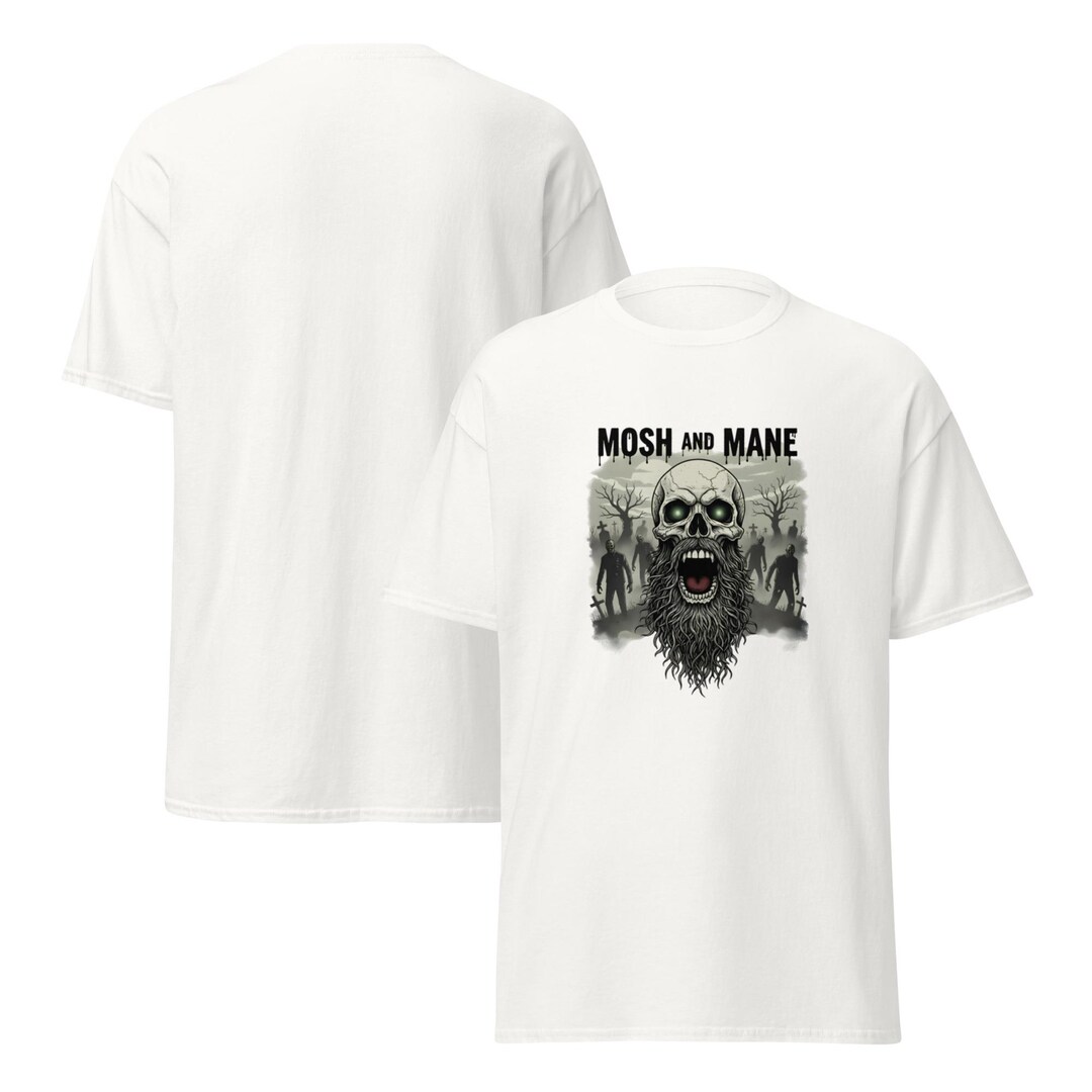 Bearded Skull Zombie Unisex Tee - Etsy