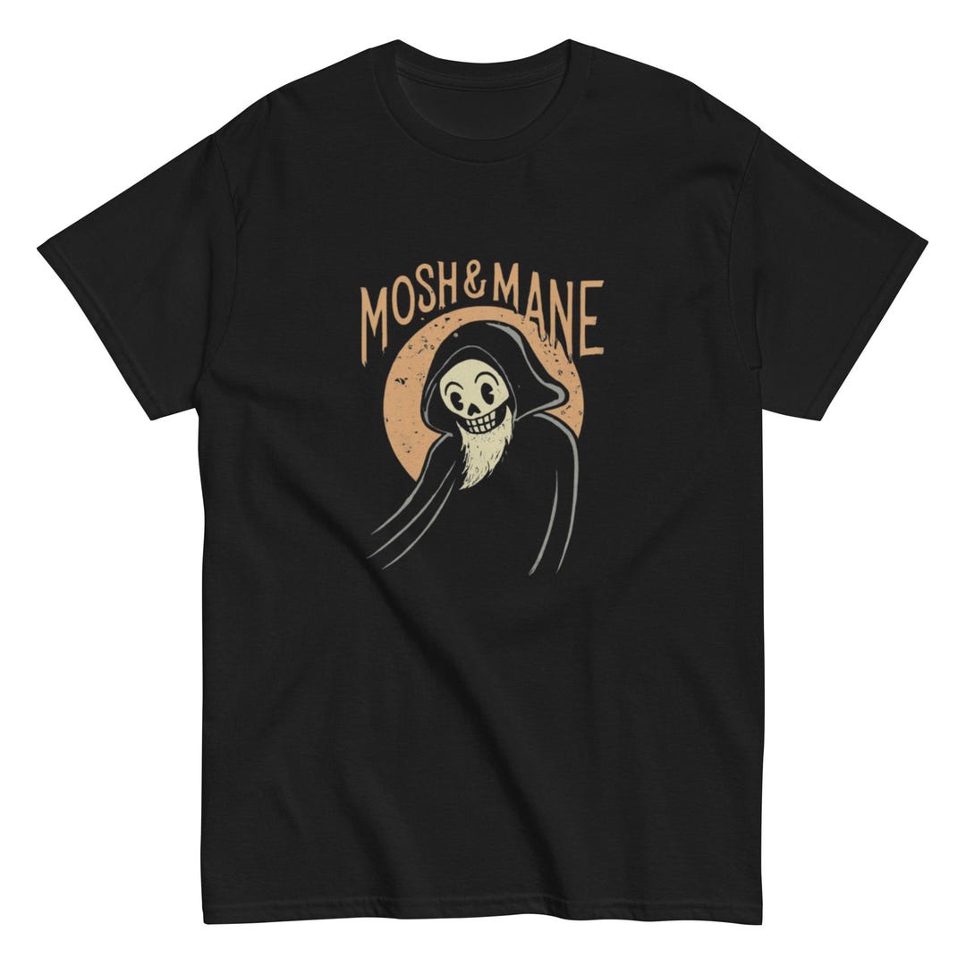Bearded Grim Reaper Tee 1930s Style - Etsy
