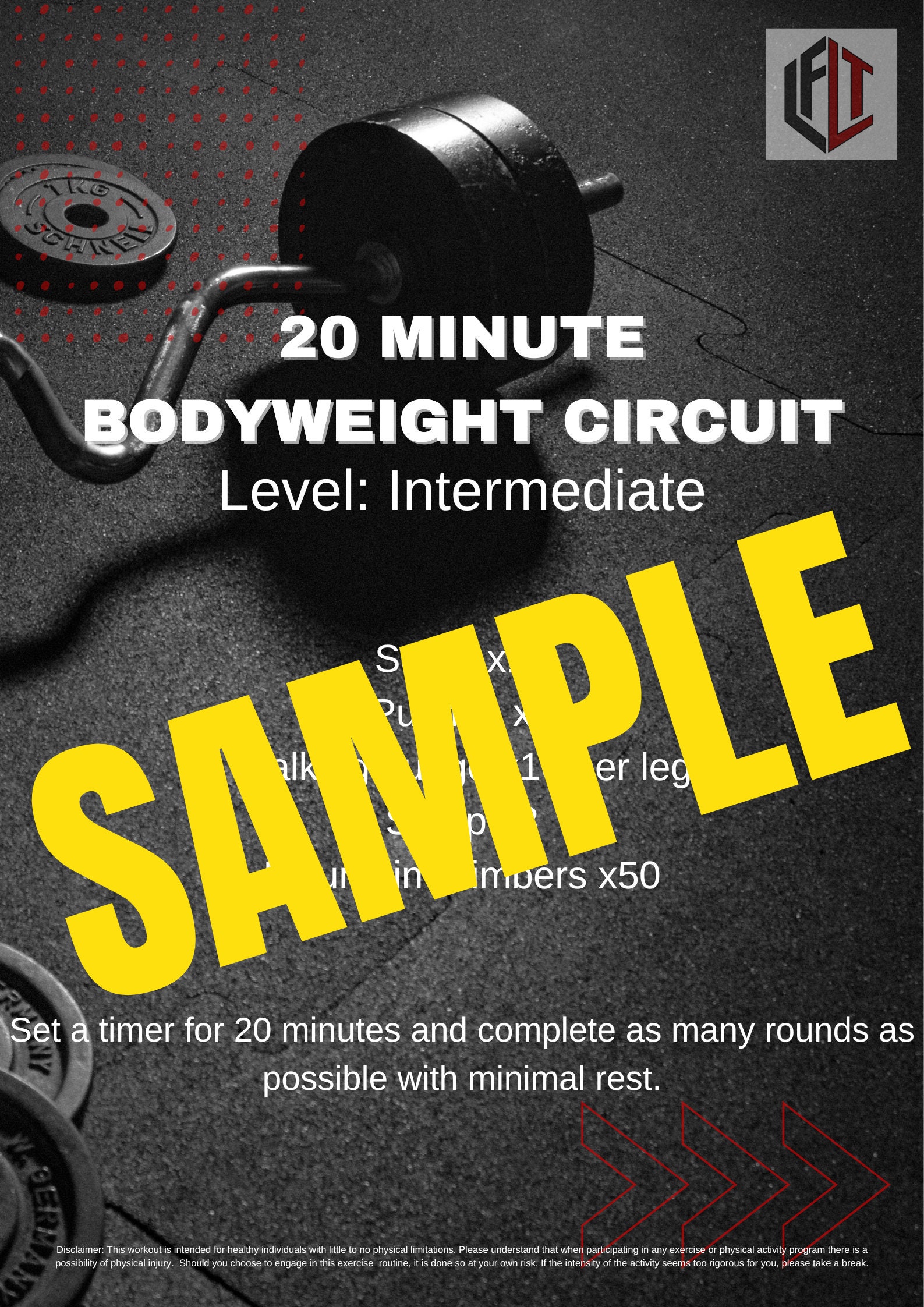 Quick At-home Workout Circuits for Intermediate Fitness Levels - Etsy