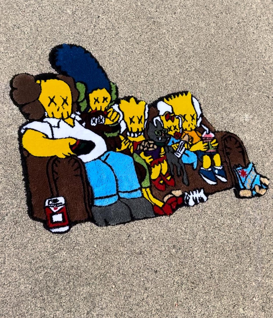 Kaws Simpsons Rug - Etsy