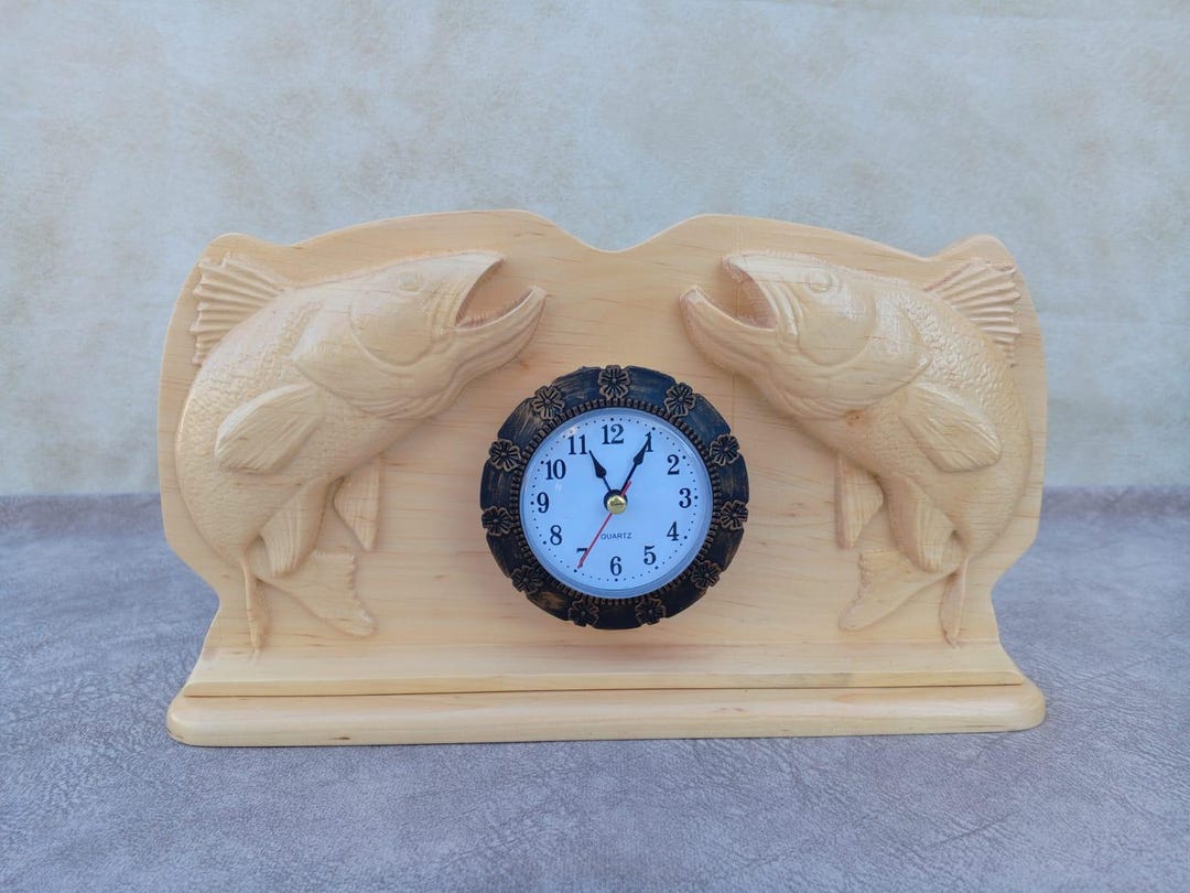 Two Bass Table Clock.table Clock - Etsy