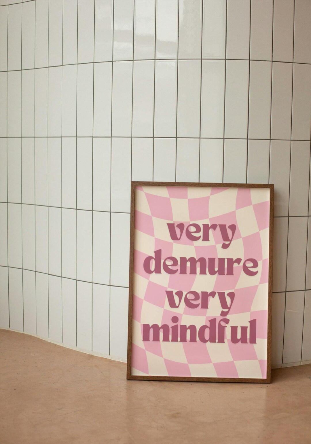 Very Demure Very Mindful Retro Digital Print Printable Wall Art ...