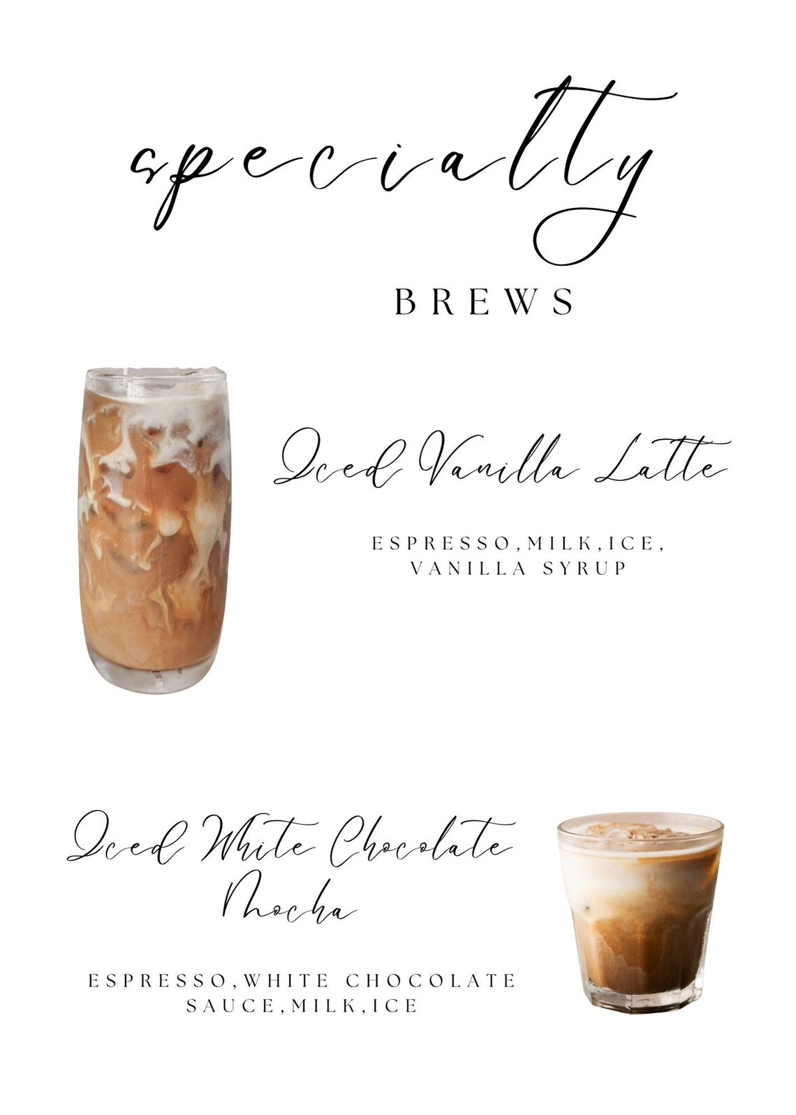 Customizable Coffee Bar Drink Sign | Digital Print for Events | Wedding ...