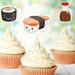 12 Sushi Cupcake Toppers Cute Kawaii I Love Sushi Birthday - Etsy