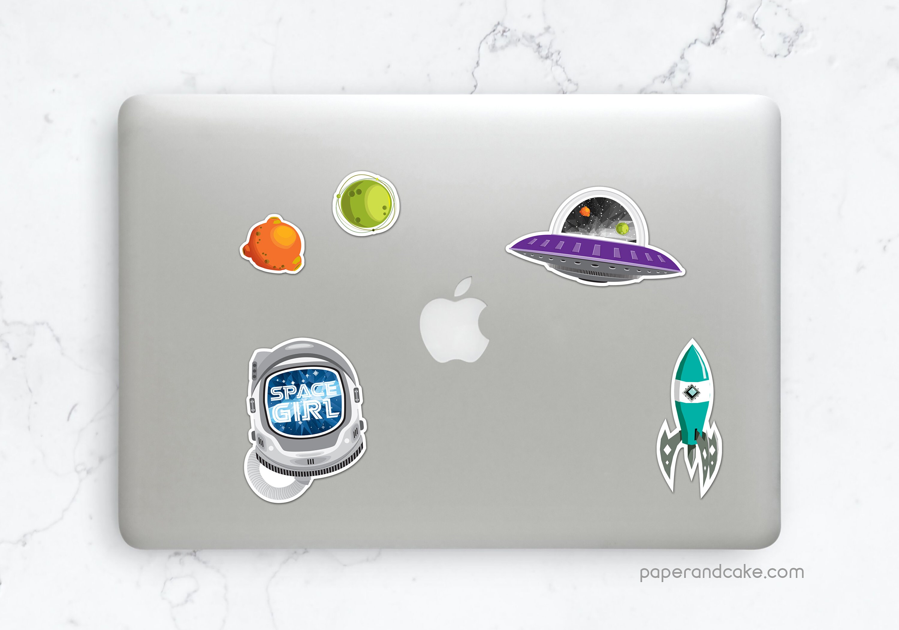 5 Space Stickers Rocket Ship Astronaut Planets Waterproof | Etsy