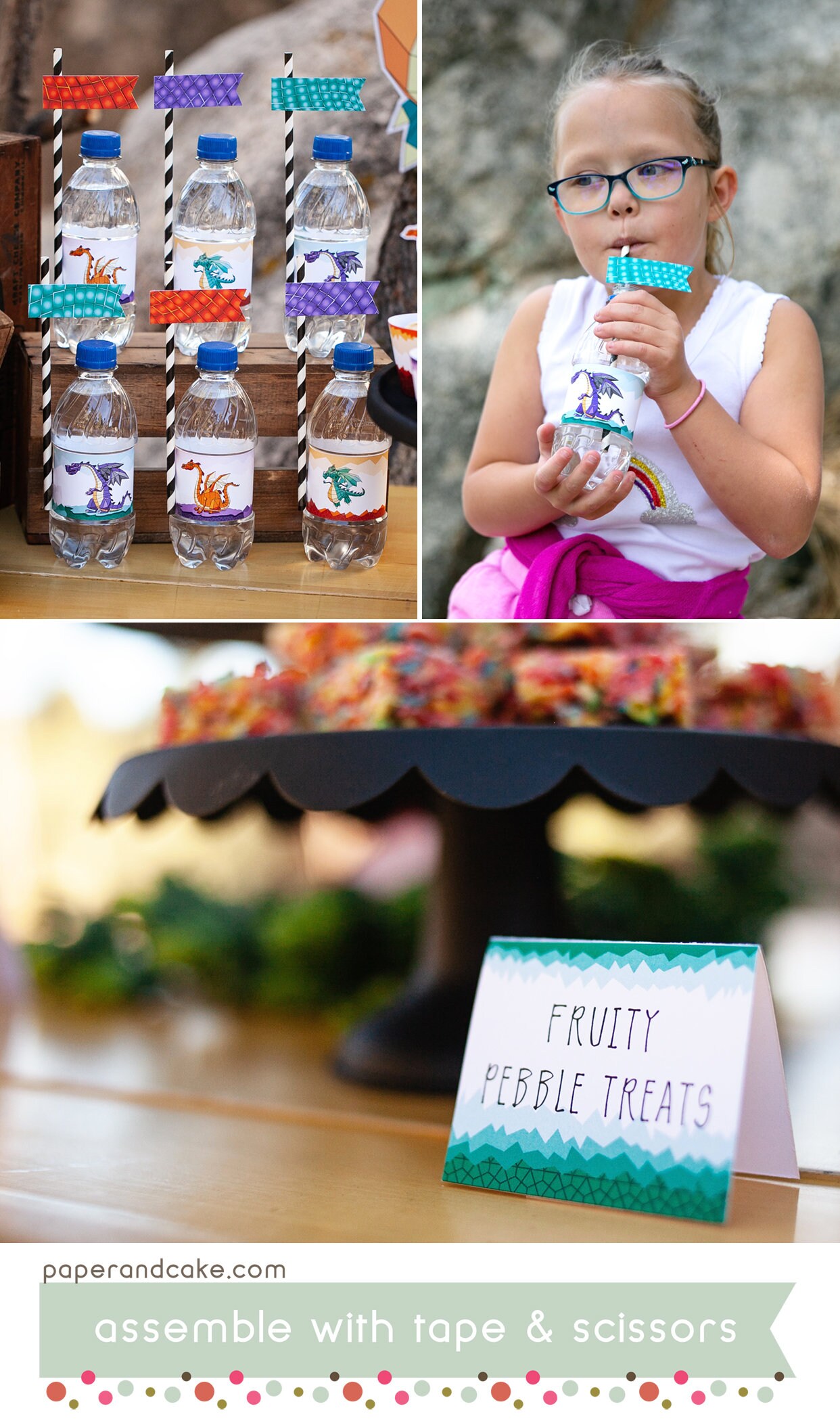 Dragon PRINTABLE Party Decorations - EDITABLE TEXT | Adopt a Dragon ...