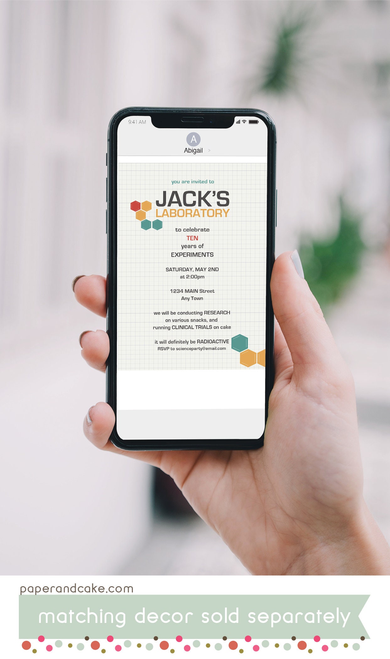 Science PRINTABLE Party Decorations, Chemistry Lab Birthday - EDITABLE ...