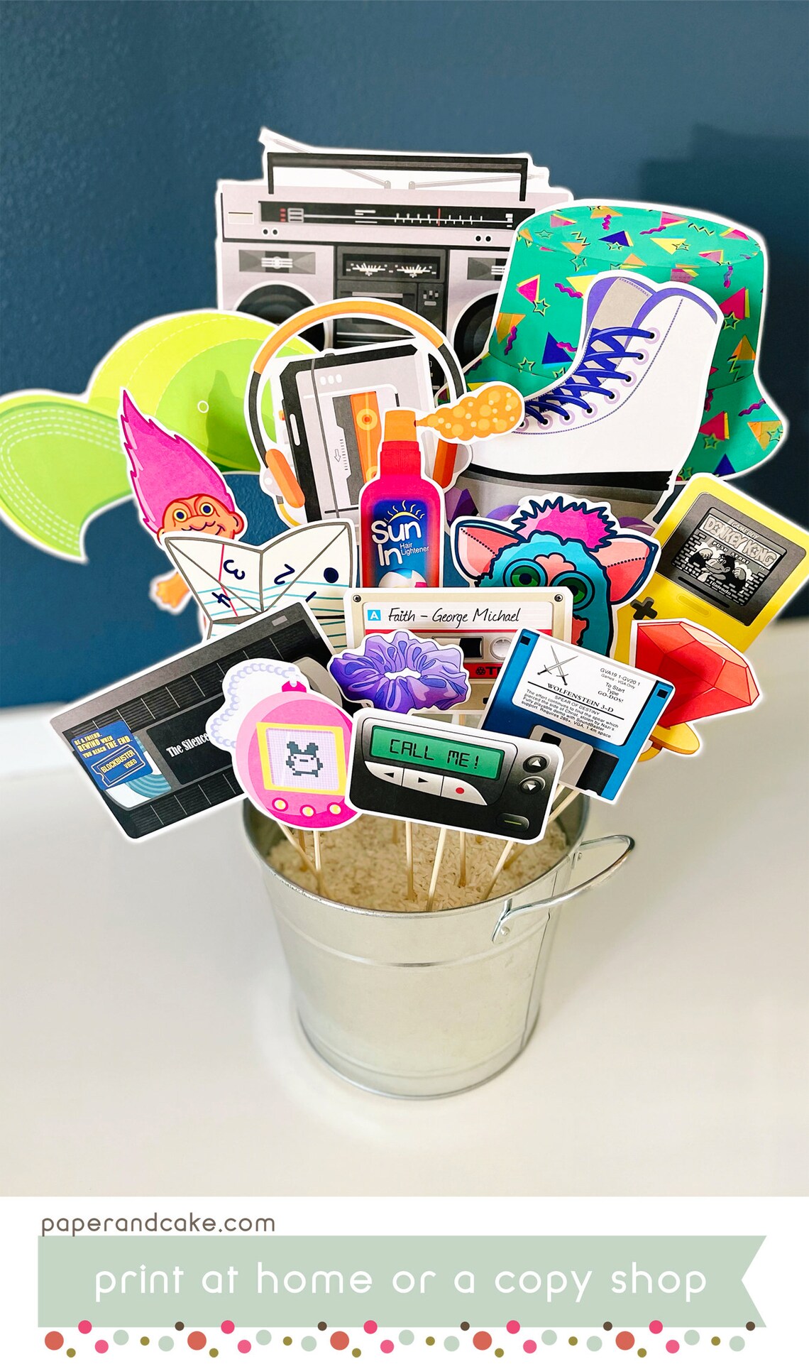 21 Nineties PRINTABLE Photo Booth Props, 90s Millennial Party ...