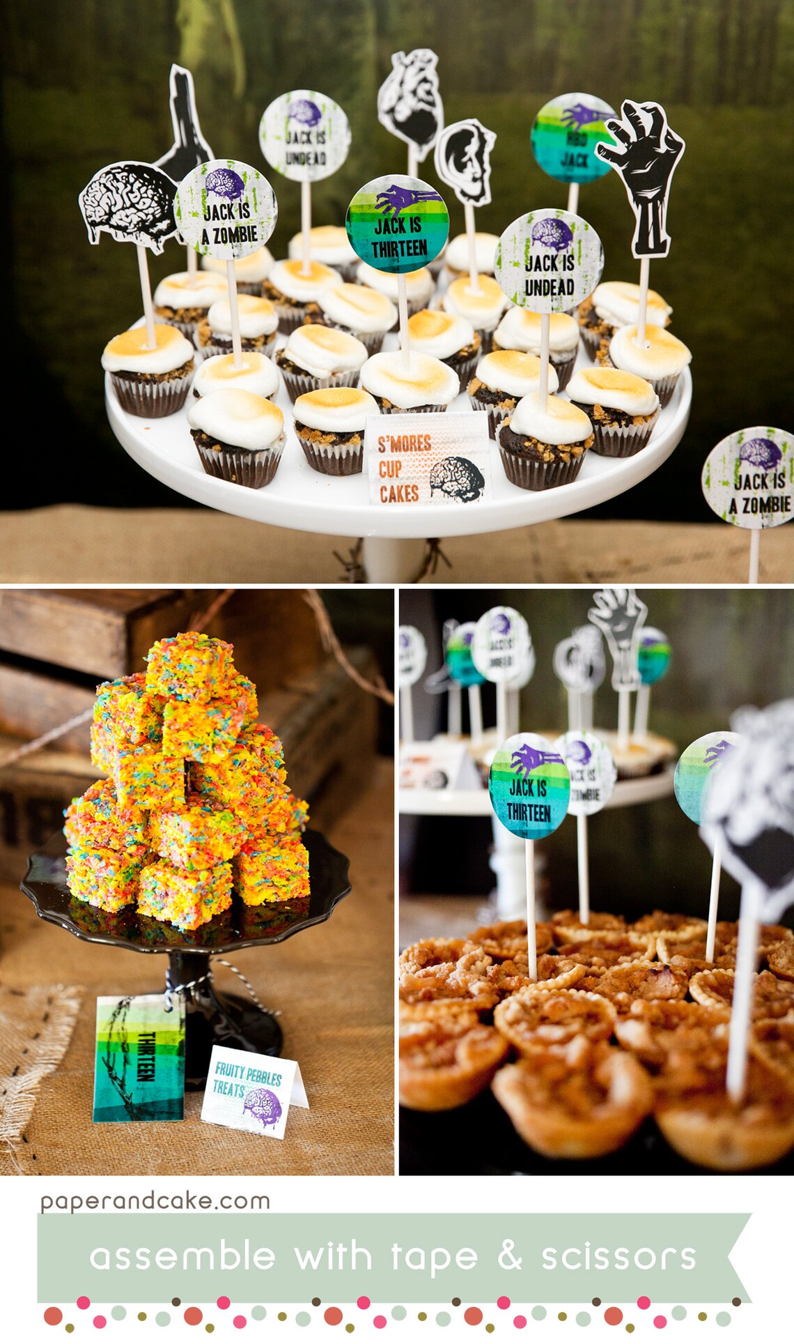 Zombie Apocalypse PRINTABLE Party Decorations Undead Walkers - Etsy