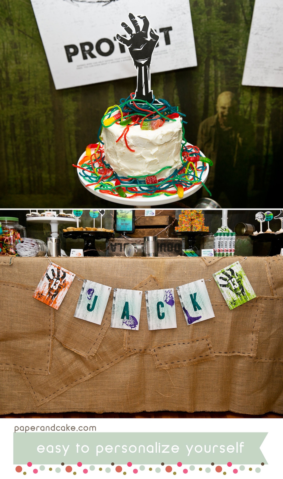 Zombie Apocalypse PRINTABLE Party Decorations Undead Walkers - Etsy