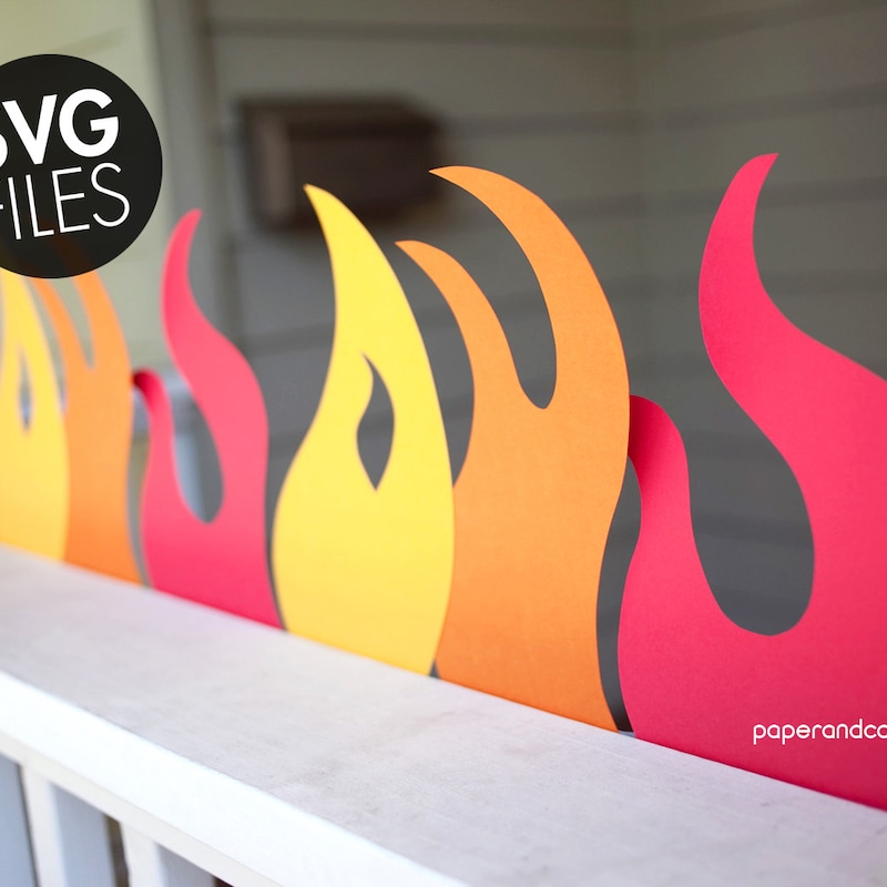 Flame Fire Cutout - Etsy