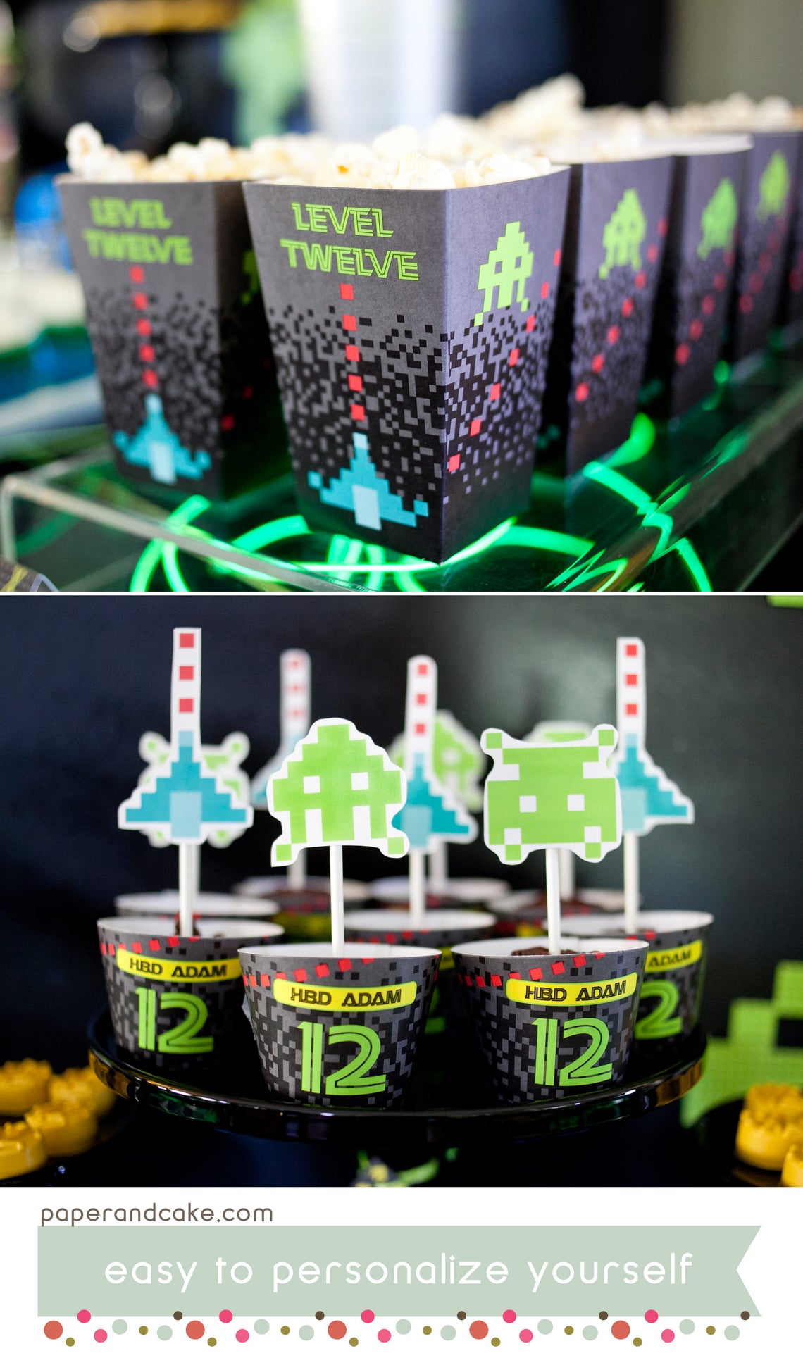Video Game PRINTABLE Party Decorations | Gamer Birthday Party | Game ...