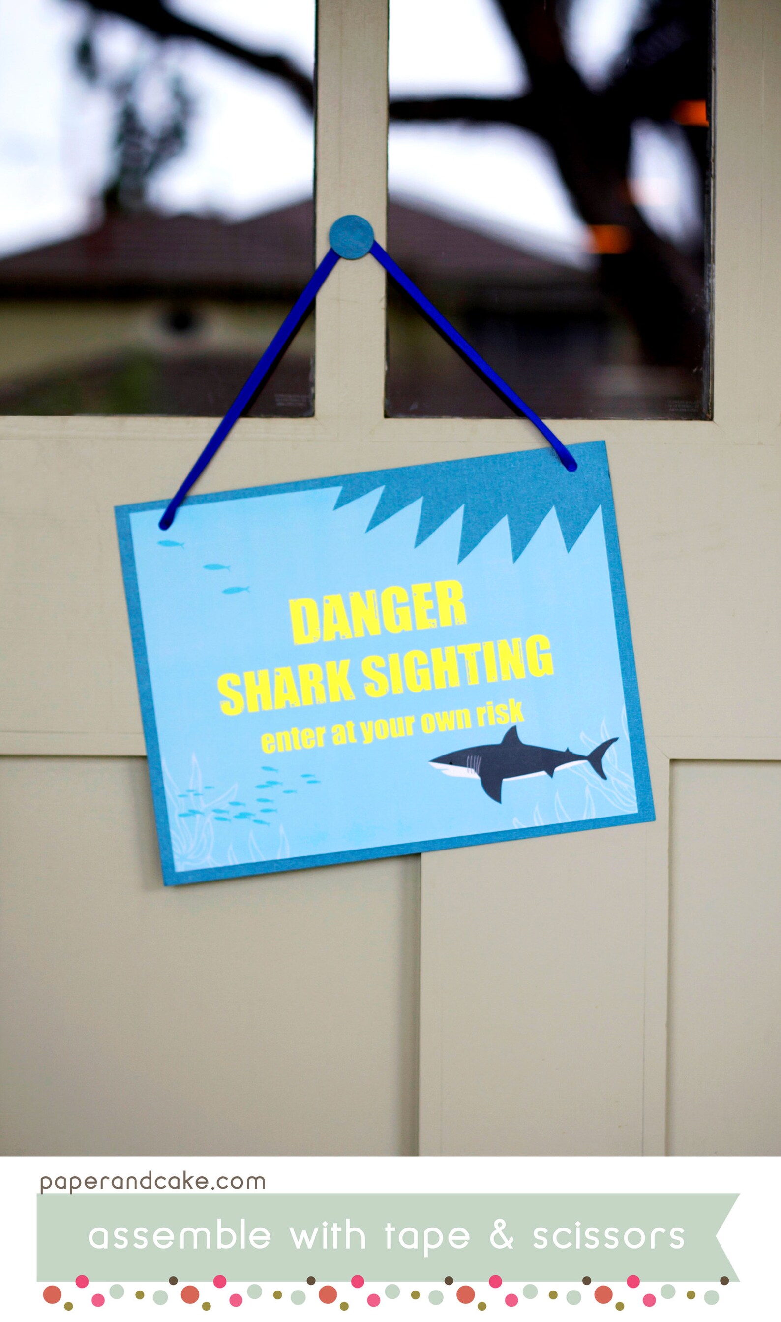 Shark and Scuba PRINTABLE Birthday Party | Under the Sea Decor | Summer ...