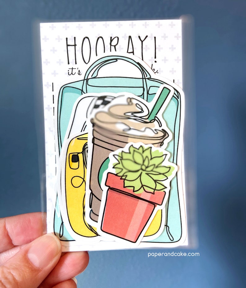 5 VSCO Girl Stickers Blended Coffee Instant Camera Swedish | Etsy