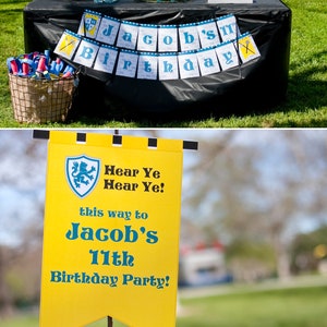 Medieval Knights Birthday | Castle Tower Birthday PRINTABLE Party ...