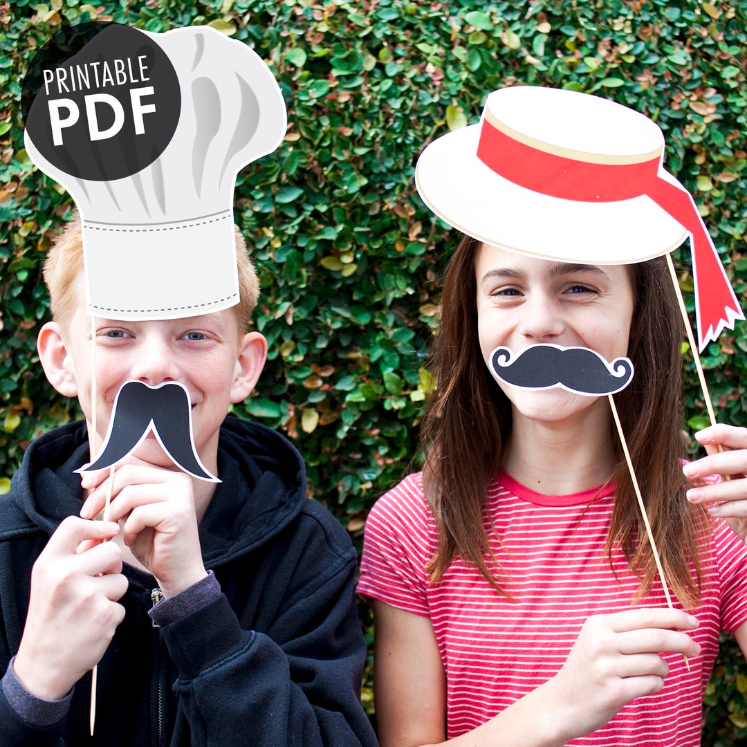 22 Italian PRINTABLE Photo Booth Props, Pasta, Espresso, Wine ...