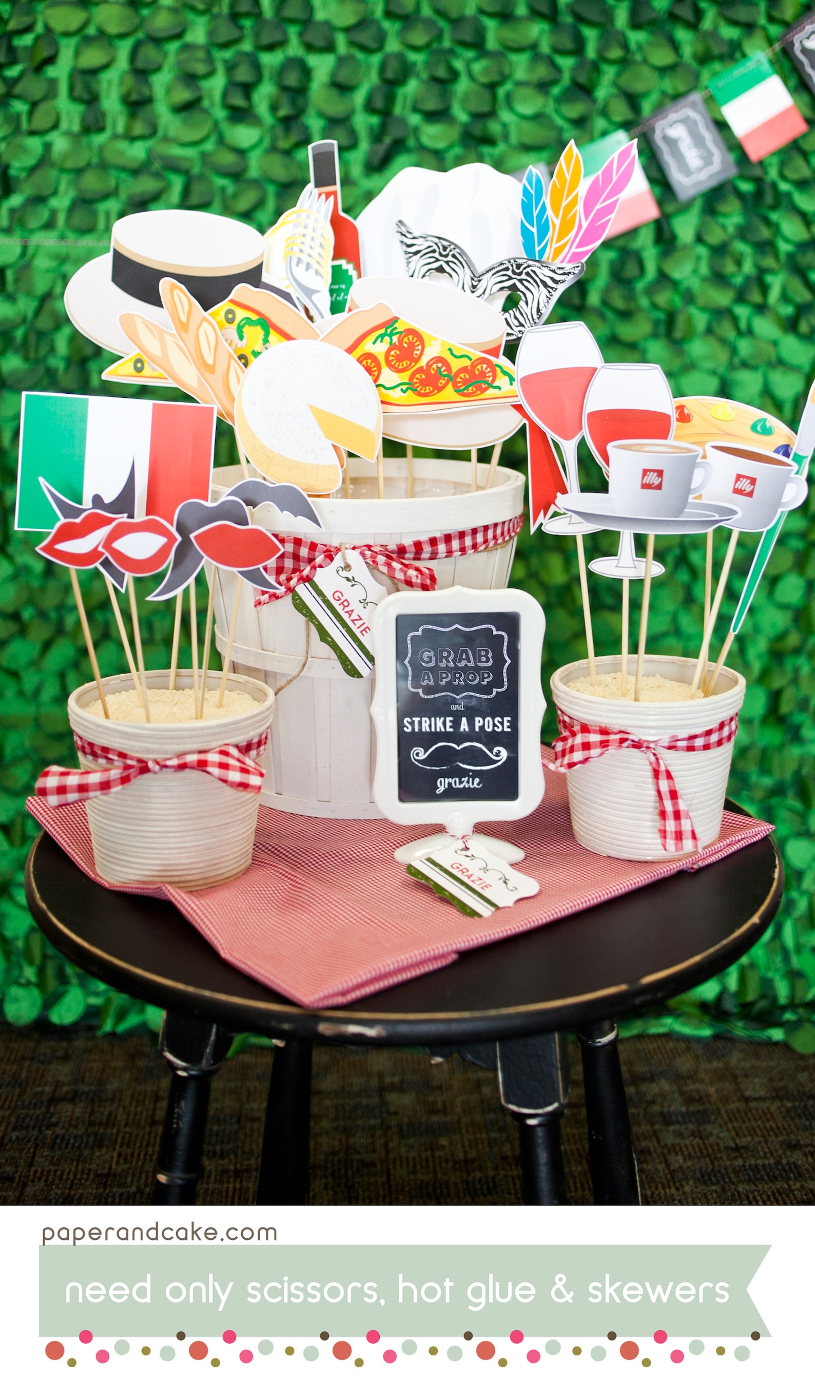 22 Italian PRINTABLE Photo Booth Props, Pasta, Espresso, Wine ...