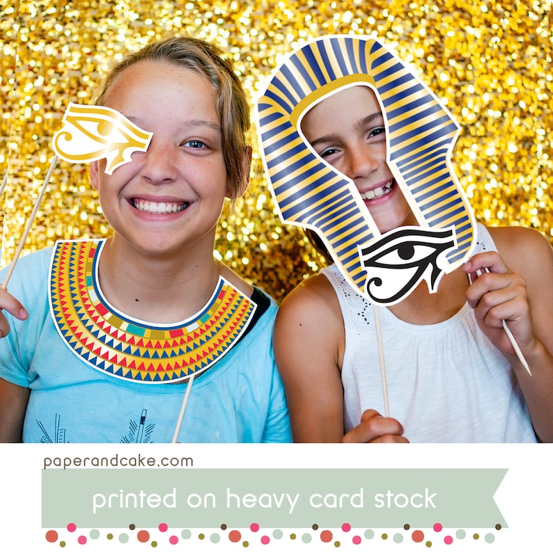 Ancient Egyptian Photo Booth Props Package of 18 Photo Props - Etsy