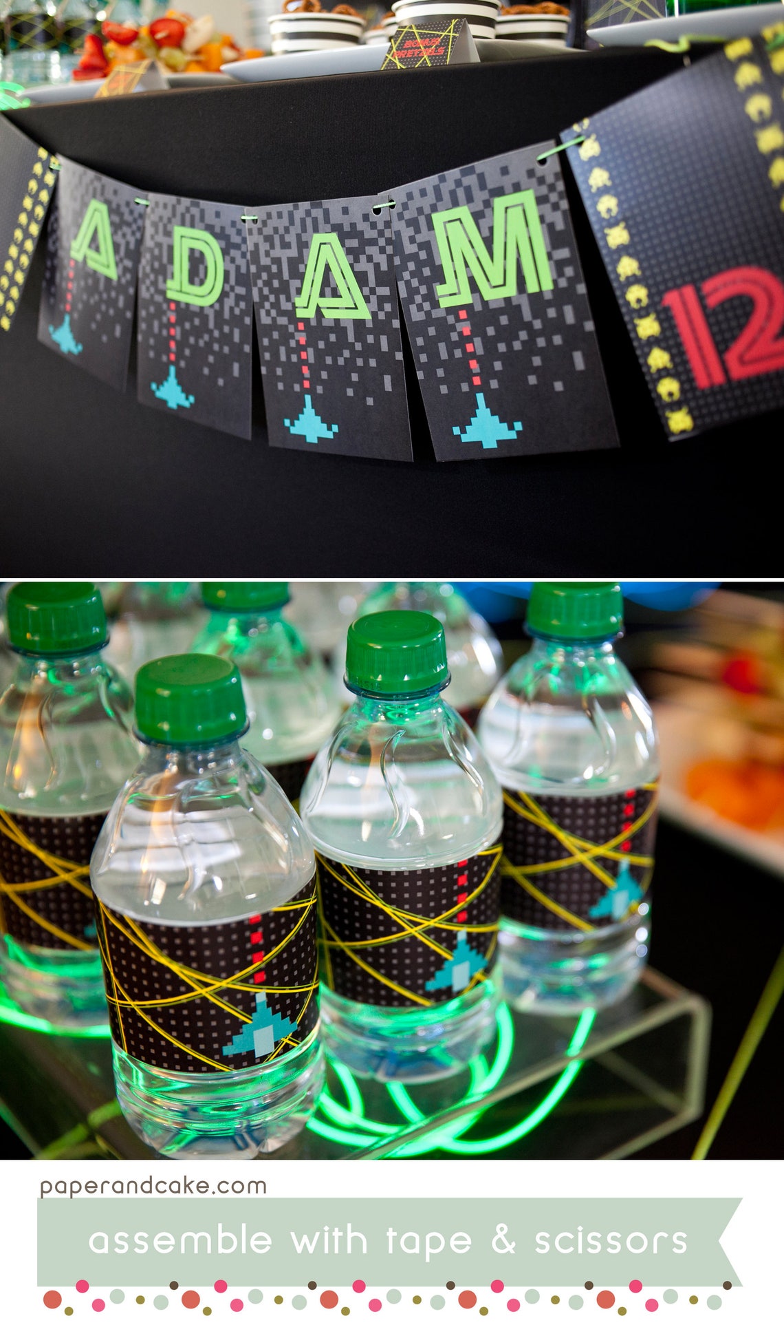 Video Game PRINTABLE Party Decorations | Gamer Birthday Party | Game ...