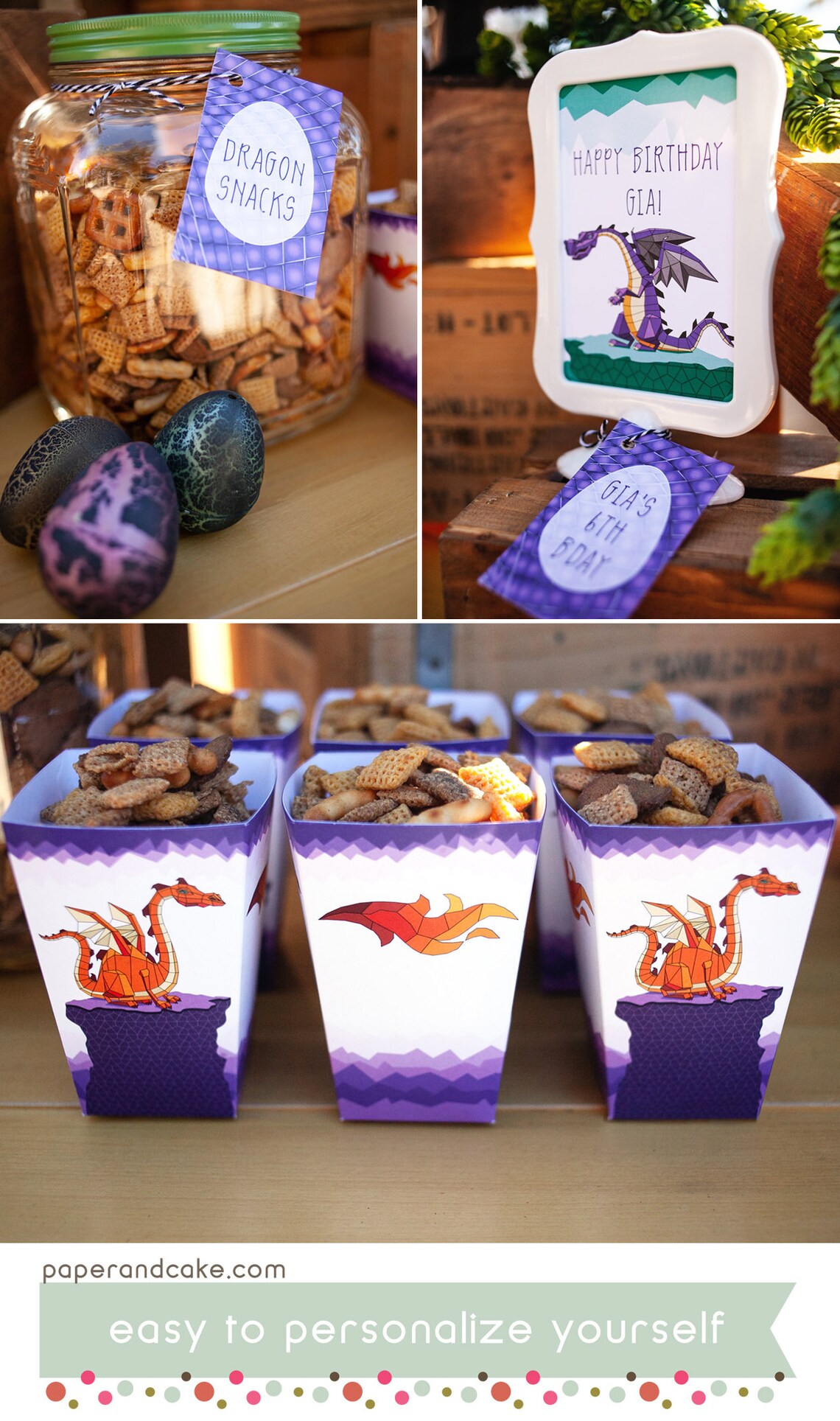 Dragon PRINTABLE Party Decorations - EDITABLE TEXT | Adopt a Dragon ...