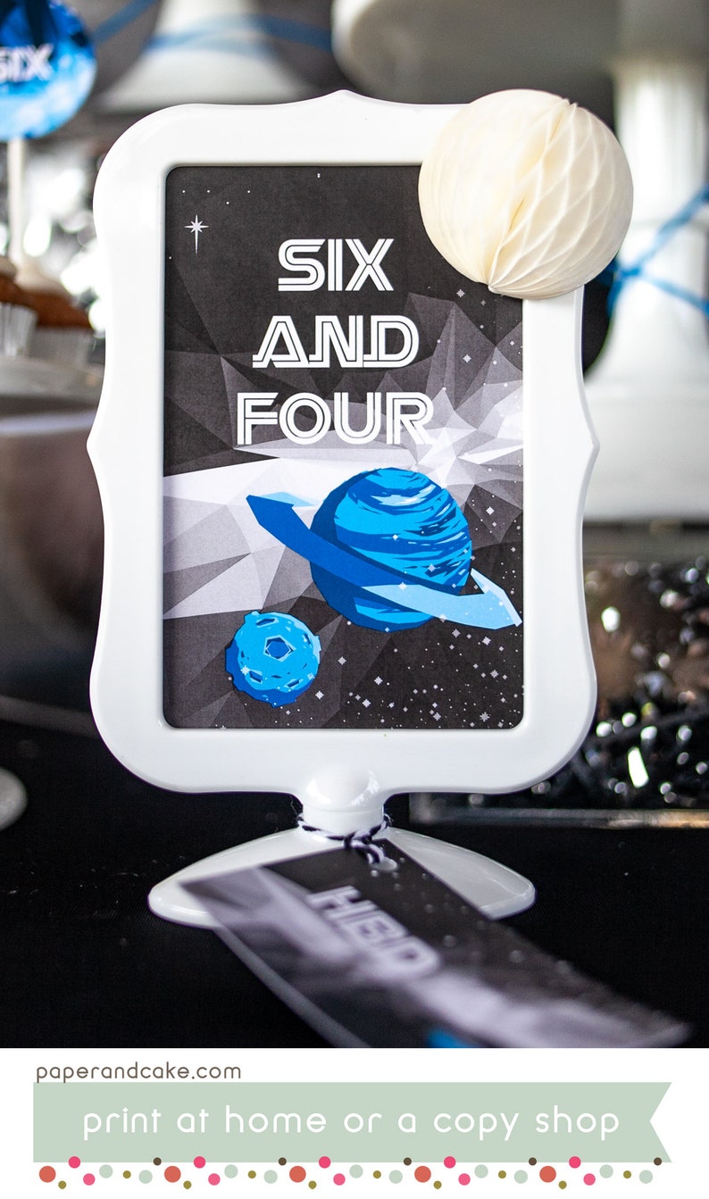 Galactic Battle PRINTABLE Party Decorations Outer Space Wars - Etsy