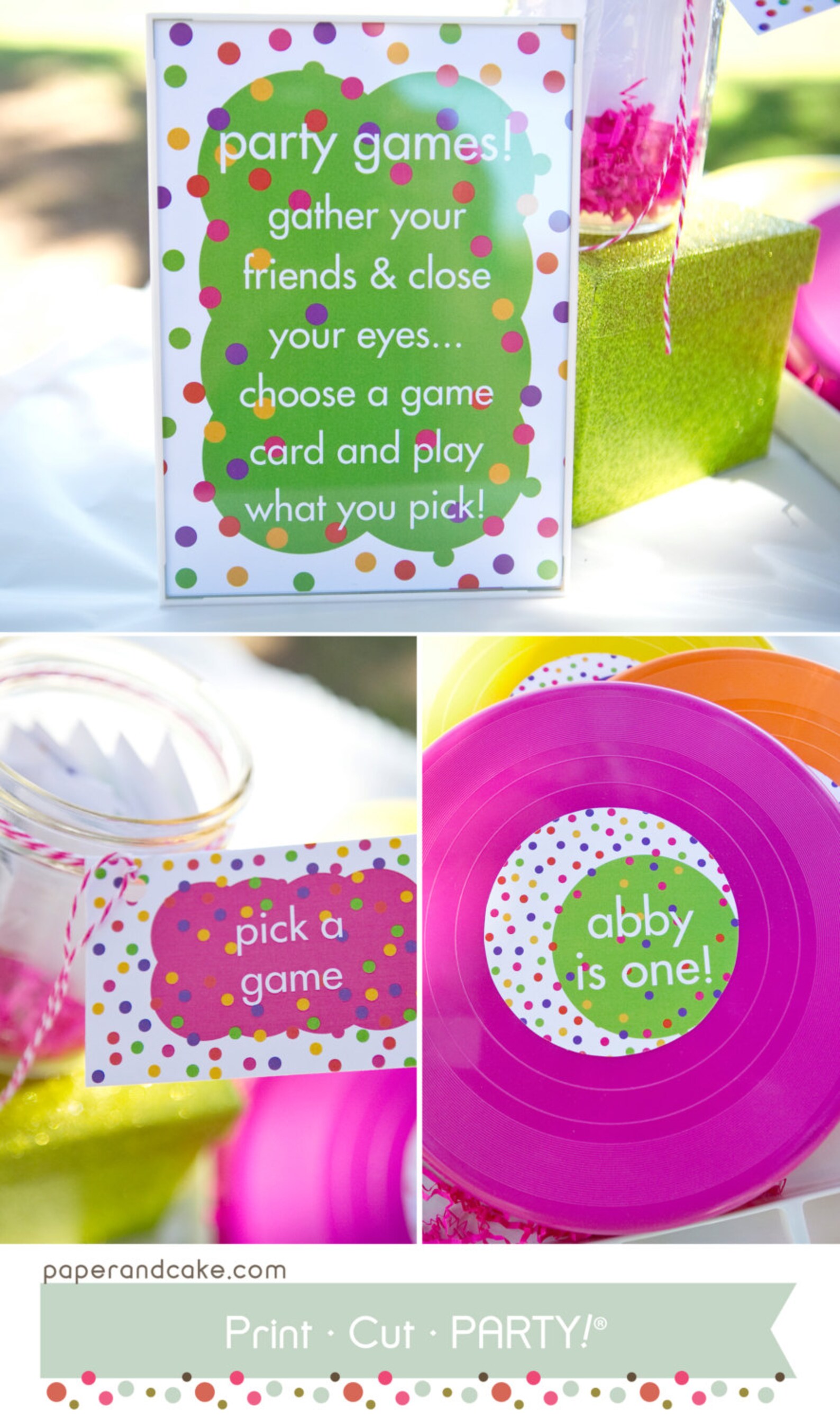 Rainbow Polka Dot PRINTABLE Party Decorations Colorful - Etsy