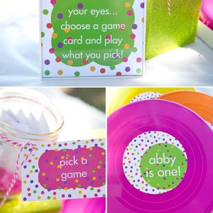 Rainbow Polka Dot PRINTABLE Party Decorations | Colorful Confetti Dots ...
